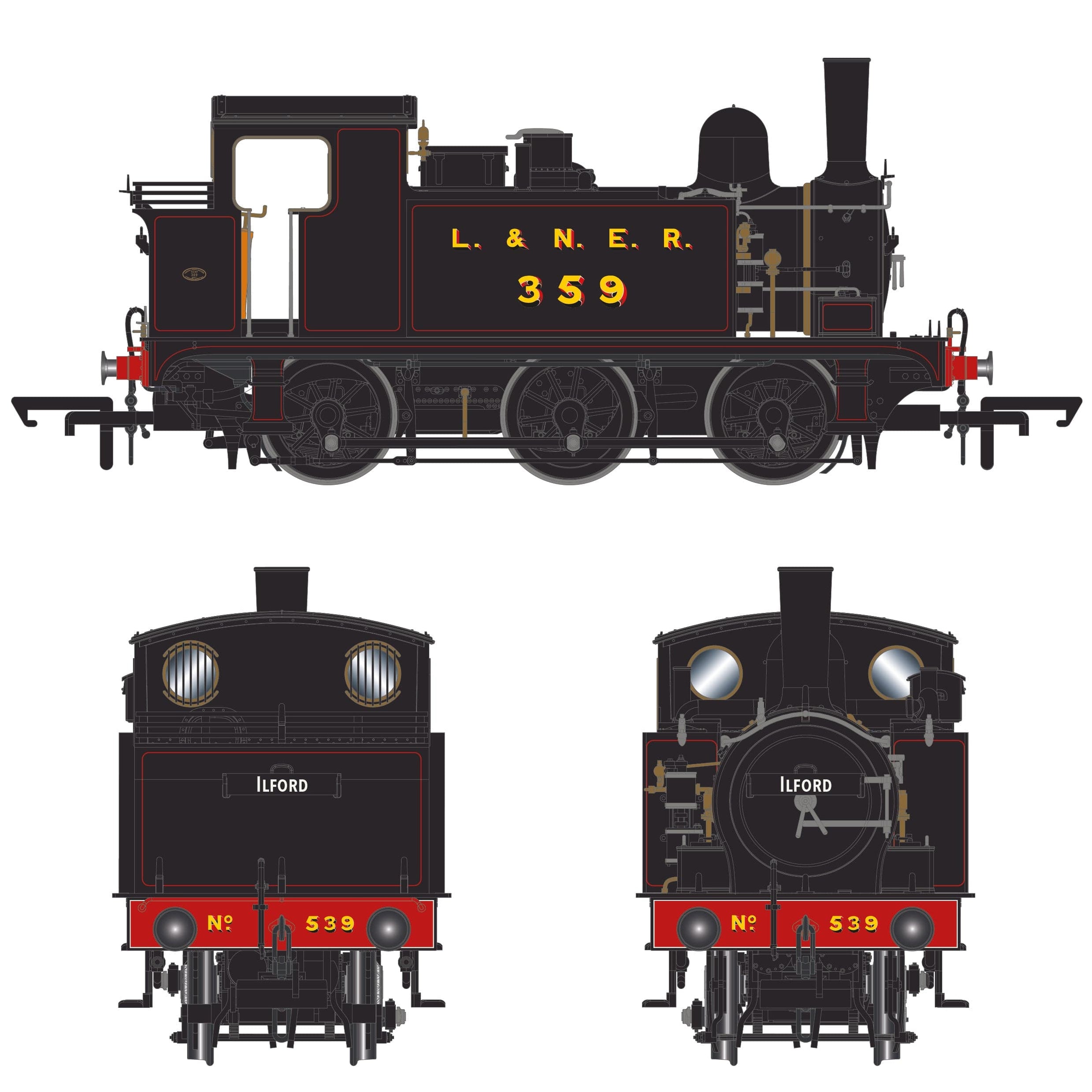 359 (7359) - LNER J69 - LNER Lined Black — Accurascale